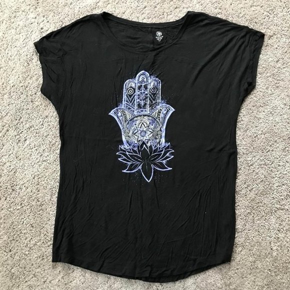 GAIAM | Tops | Gaiam Womens Size Large Black Top | Poshmark